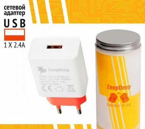 Зарядное устройство EnergyPlug 1 USB X 2.4A