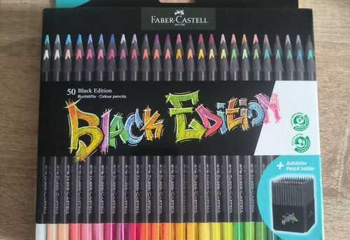 Цветные карандаши faber castell black edition 50