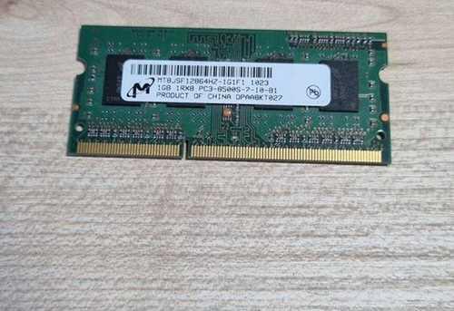 Micron MT8JSF12864HZ-1G1F1, SO-dimm DDR3 1Gb