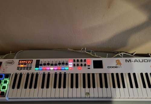 Midi клавиатура m-audio code 61 белая