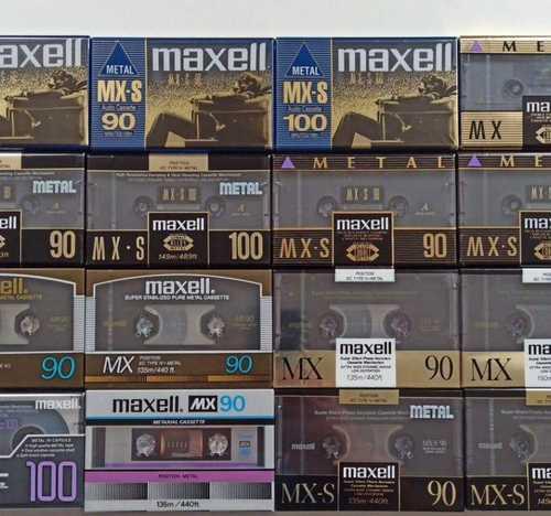 Новые аудиокассеты maxell MX-S / maxell metal