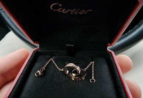 Золотое колье 750 пробы Cartier love
