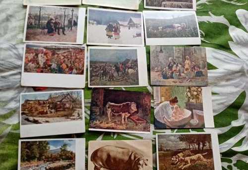 Старинные открытки, открытки Зарубина и СССР