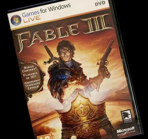 Fable III 3 зарубежная лицензия DVD-box