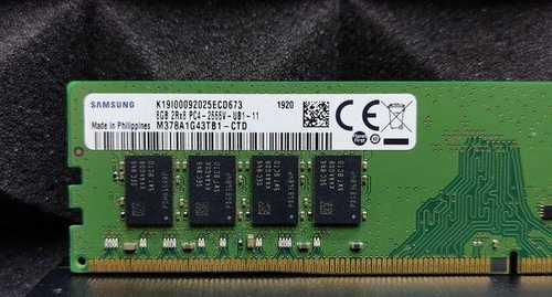 DDR4-2666 Samsung 8gb 19/2020года