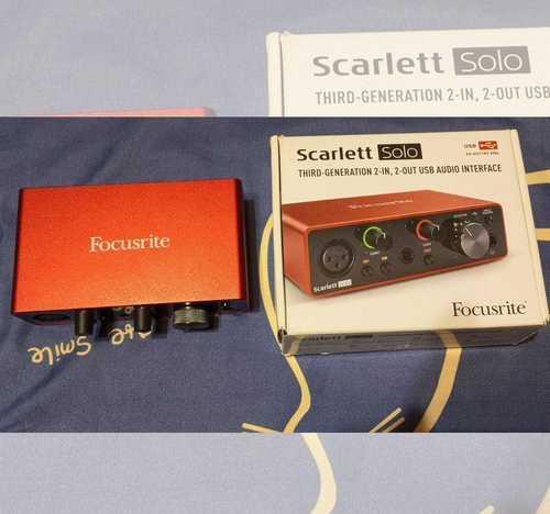 Звуковая карта Focusrite scarlett solo 3rd gen