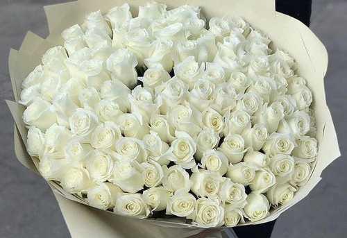 Белые розы букет из роз Доставка Ростов
