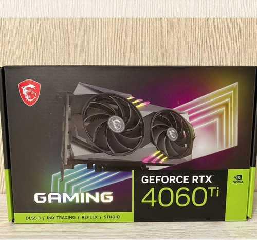 Видеокарта MSI RTX 4060ti Gaming, новая