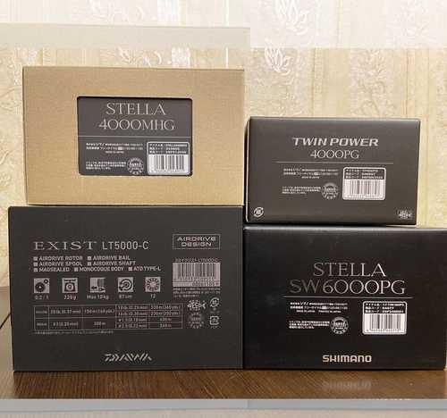 Shimano 20 Stella SW 6000PG, 22 Stella 4000MHG