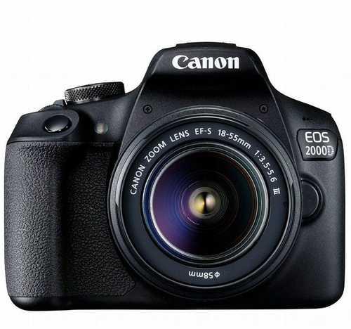 Зеркальный фотоаппарат Canon EOS 2000D Kit EF-S 18-55 III