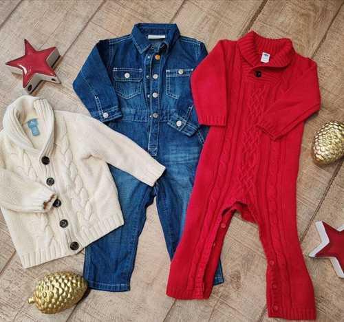 Кардиган Gap, комбенизоны Old navy Gymboree 18-24