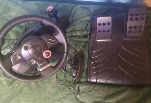 Игровой руль logitech driving force gt