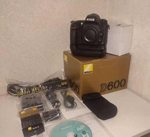 Nikon D600 Body (пробег 68тыс) Полный комплект