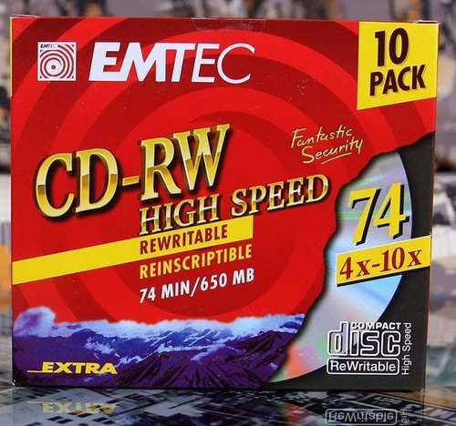 Ретро CD-RW EMtec (Basf) 650Mb. Original