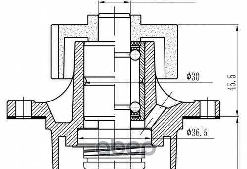 Насос водяной LADA granta WP-P 2464 pilenga