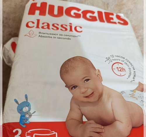 Подгузники huggies classic 3(78 шт)