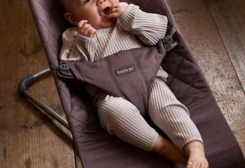 Шезлонг babybjorn bliss cotton dark purple
