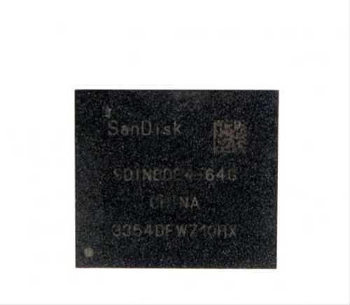 Микросхема emmc nand flash sandisk sdin8DE4-64G с