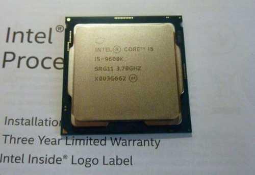 Процессор Intel core i5 9600k