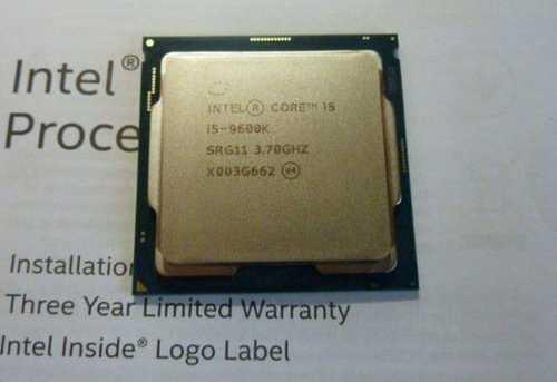 Процессор Intel core i5 9600k