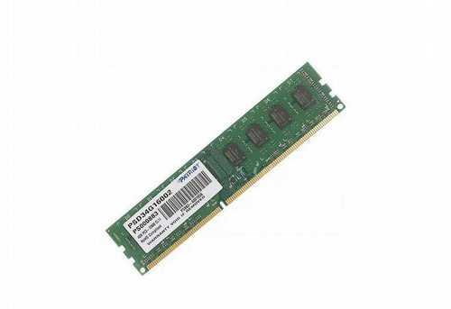 Память оперативная DDR3 4Gb Patriot 1600MHz CL11