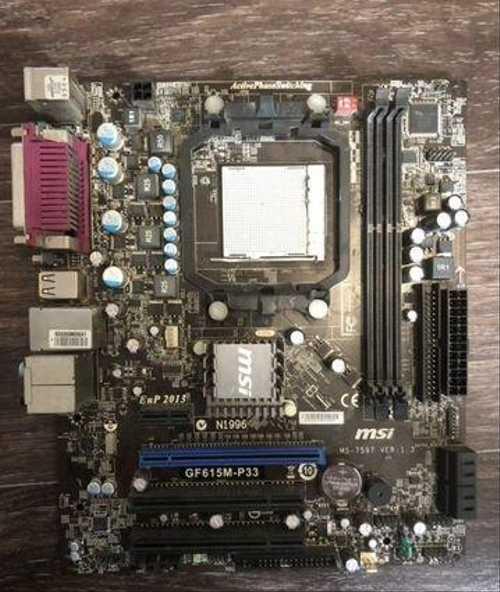 Материнская плата MSI Socket-AM3 GF615M