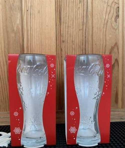 Бокалы Coca-Cola новые в подарочной упаковке