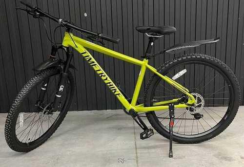 Велосипед timetry тт 325 27,5" 8s жёлто-зелёный