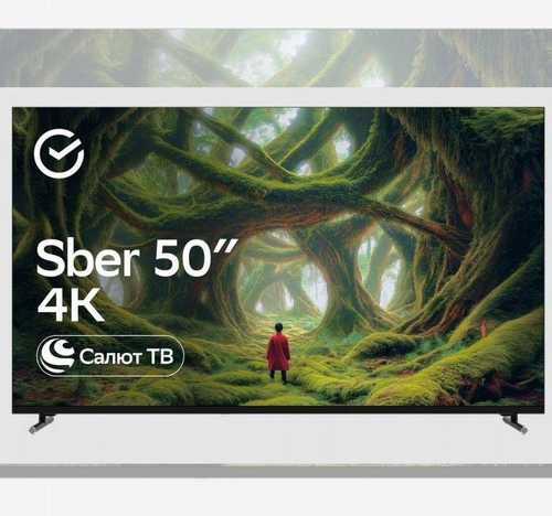 Телевизор Sber 50"(127 см) UHD 4K RAM 2GB (новый)