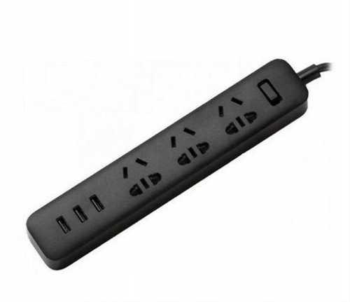 Удлинитель Mi Power Strip 3 USB 3 розетки Black