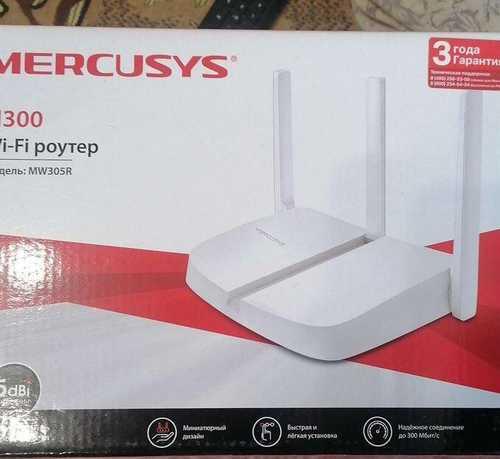 Wifi роутер mercusys N300 модель MW305R