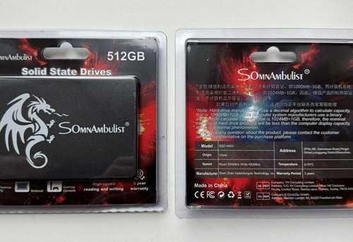 SSD 480gb/512gb Acos/KingSpec/Somnambulist новые