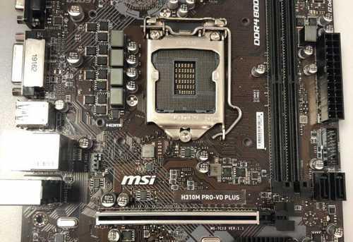 Материнская плата MSI H310M PRO-VD plus 1151 PCI-E