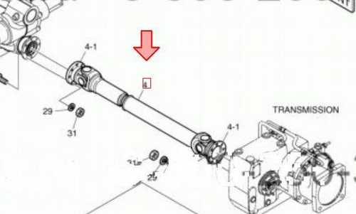 Карданный вал передний 2260-9057 doosan