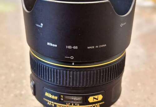 Объектив Nikon 58mm f/1.4G AF-S