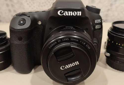 Зеркальный фотоаппарат canon 80d