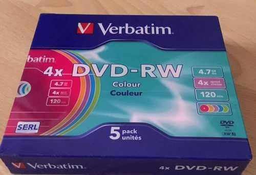 DVD RW Verbatim Slim Color