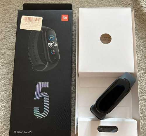 Фитнес браслет xiaomi mi SMART band 5 черный