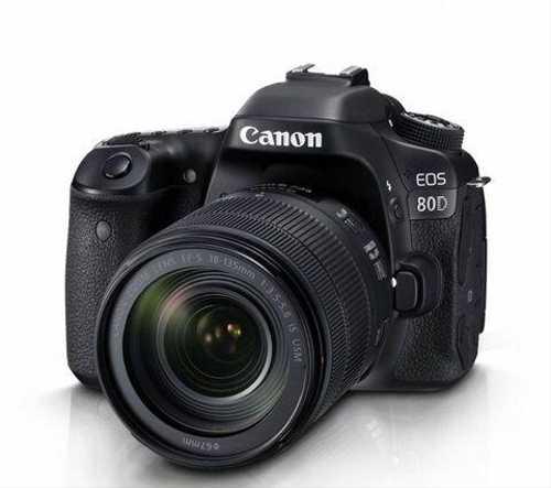 Canon EOS 80D kit 18-135 STM новый