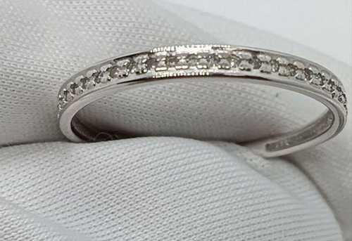Золотое кольцо с бриллиантами " Дорожка" 17 размер
