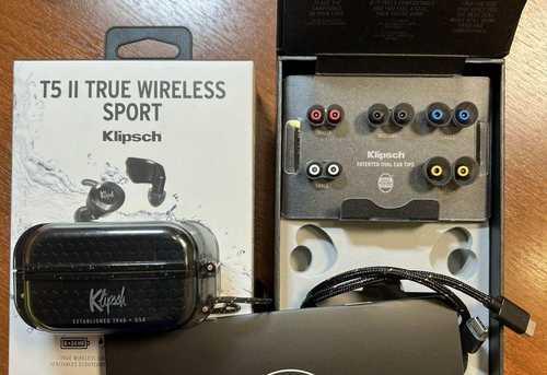 Наушники Klipsch T5 II True Wirelees Sport Black