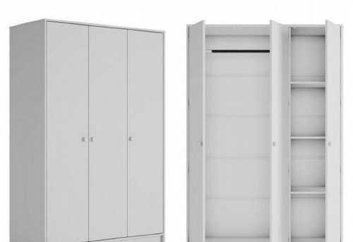 Новый невысокий белый шкаф 117*176 см