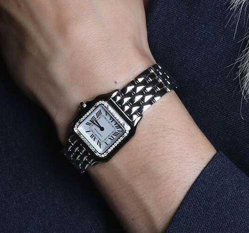 Часы женские Cartier panthere бриллиантами