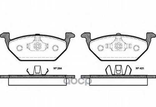 633 20 644 020-SX колодки дисковые п VW Golf