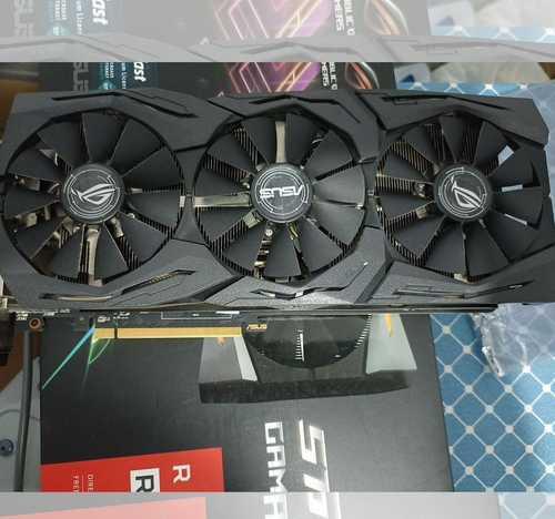 Видеокарта rx580 8gb asus rog strix