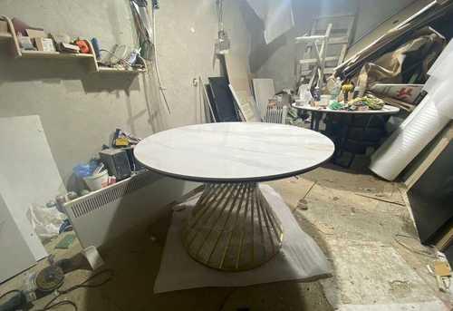 Стол под мрамор из керамогранита Лофт