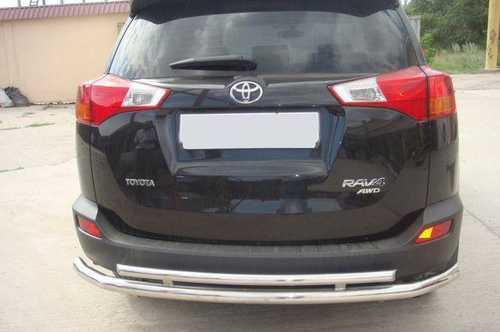 Защита заднего бампера Toyota RAV4 2013