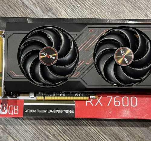 Видеокарта Sapphire AMD RX 7600 pulse gaming OC