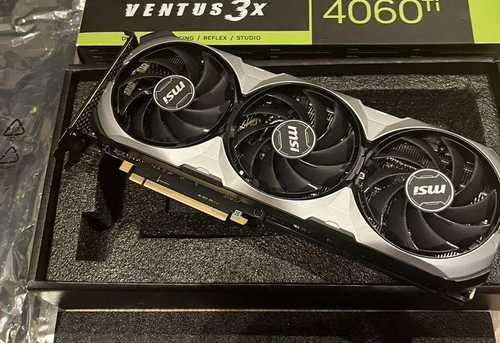 Rtx 4060 ti MSI ventus 3x 8gb(новая гарантия)