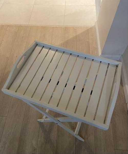 Журнальный столик IKEA раскладной новый белый